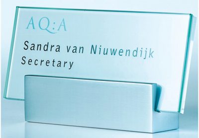 Modern Indoor Signage Using the Clear Modular Sign System