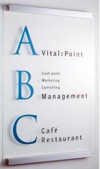 Modern Indoor Signage Using the Clear Modular Sign System