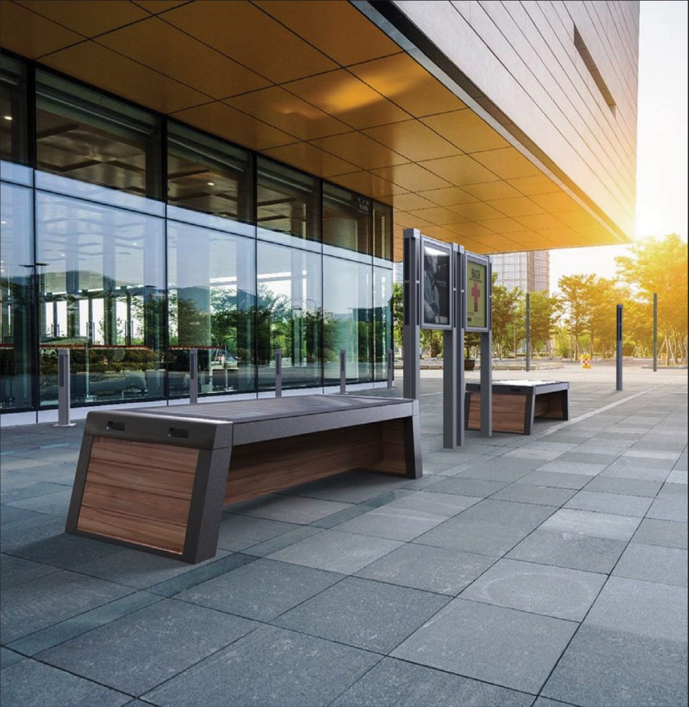 Solar Smart Bench - ID Signsystems Architectural Signage, Design & Lighting