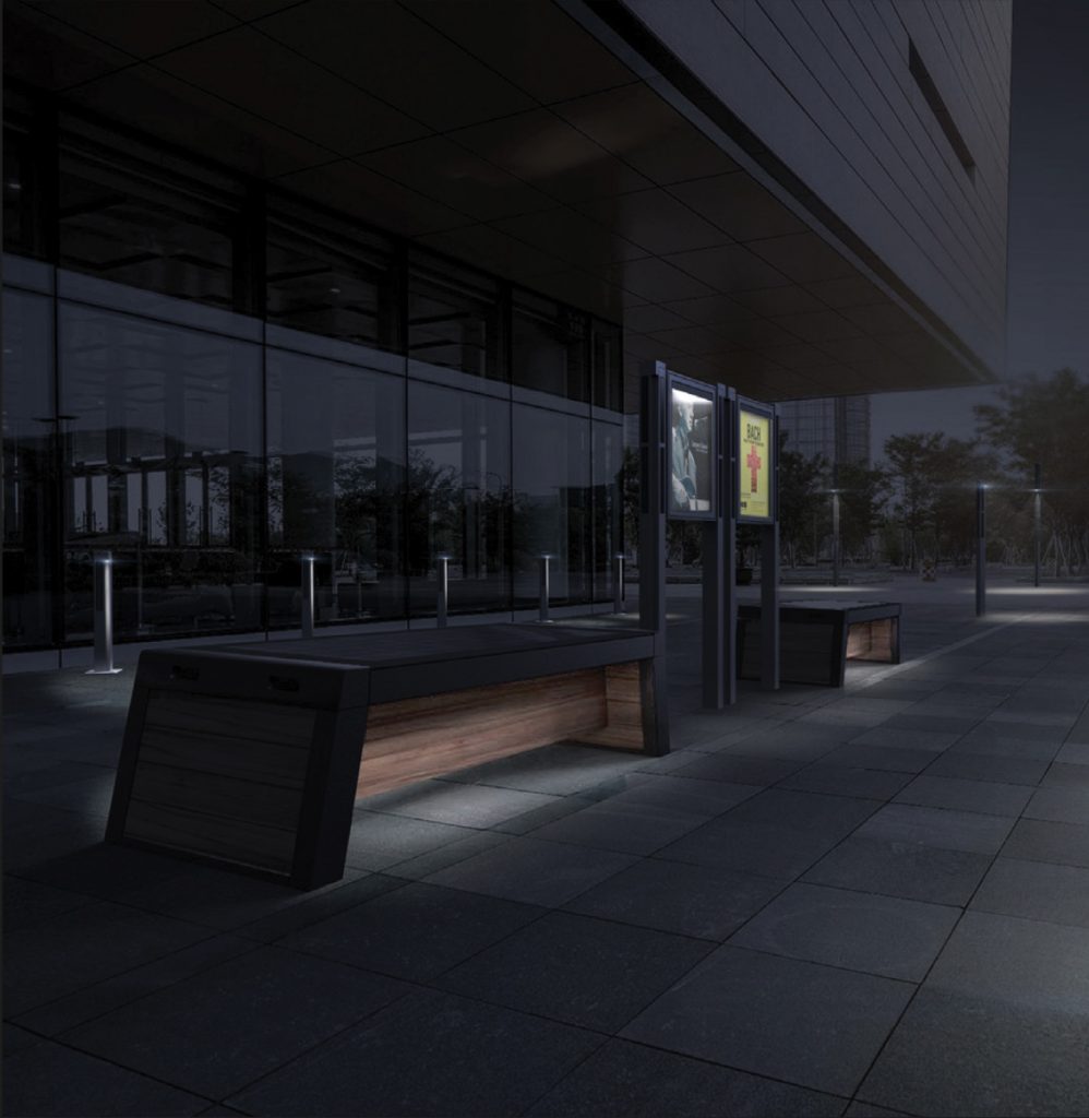 Solar Smart Bench - ID Signsystems Architectural Signage, Design & Lighting