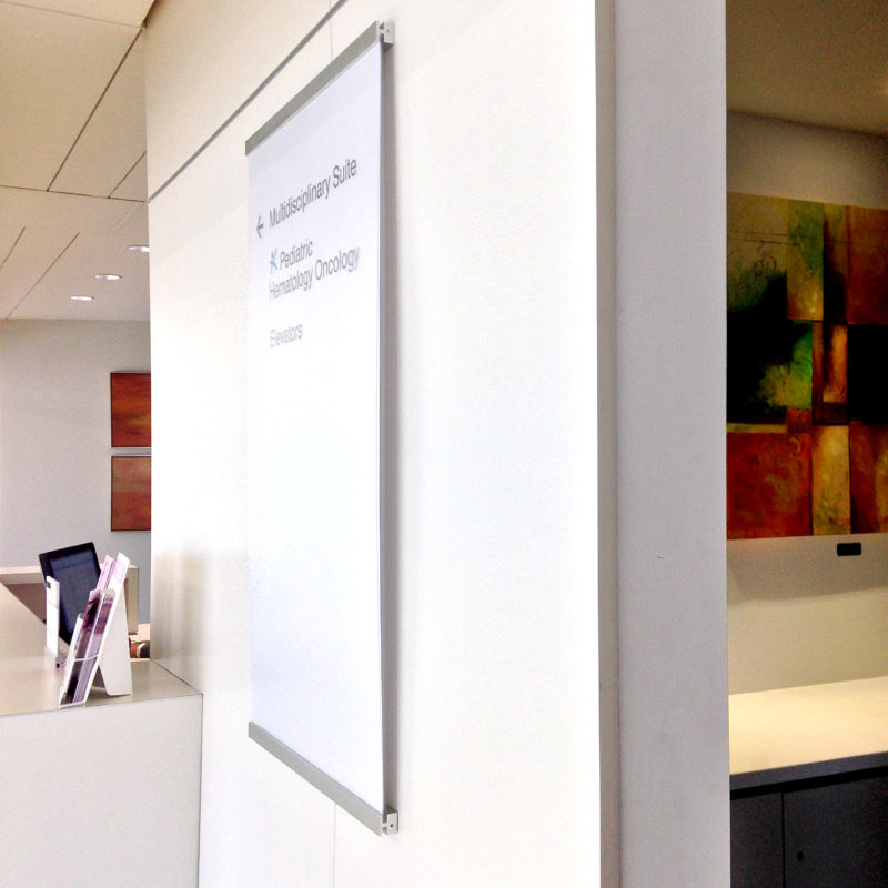 Modern Indoor Signage Using the Clear Modular Sign System