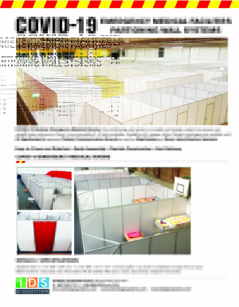 COVID-19:Emergency Medical Room Wall Partition Systems | IDS Signage