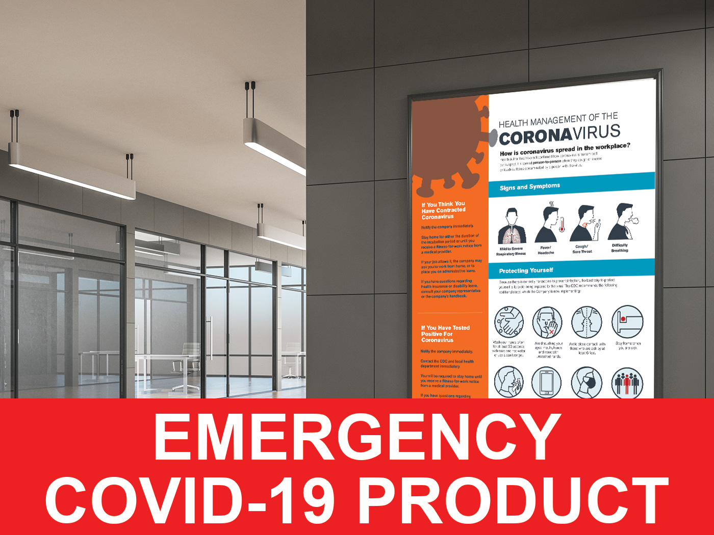 Healthcare Signs: COVID-19 Workplace Poster - IDS Signage Company