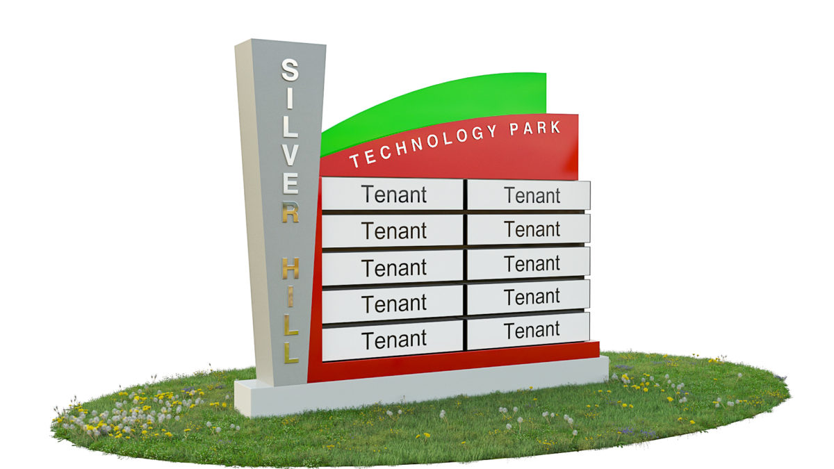 Industrial Park Wayfinding at Silver Hill Technology Park