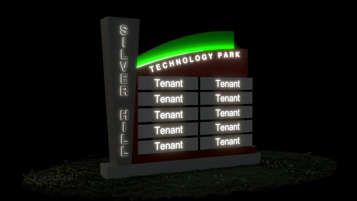 Industrial Park Wayfinding at Silver Hill Technology Park