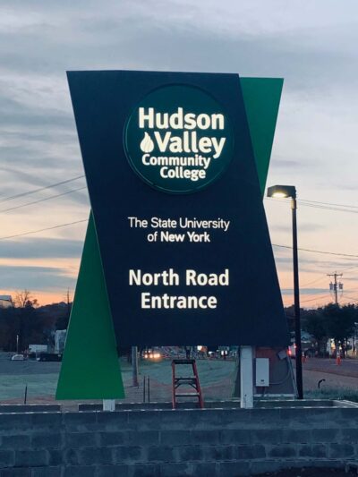 Hudson Valley Community College Gateway and Building Signage